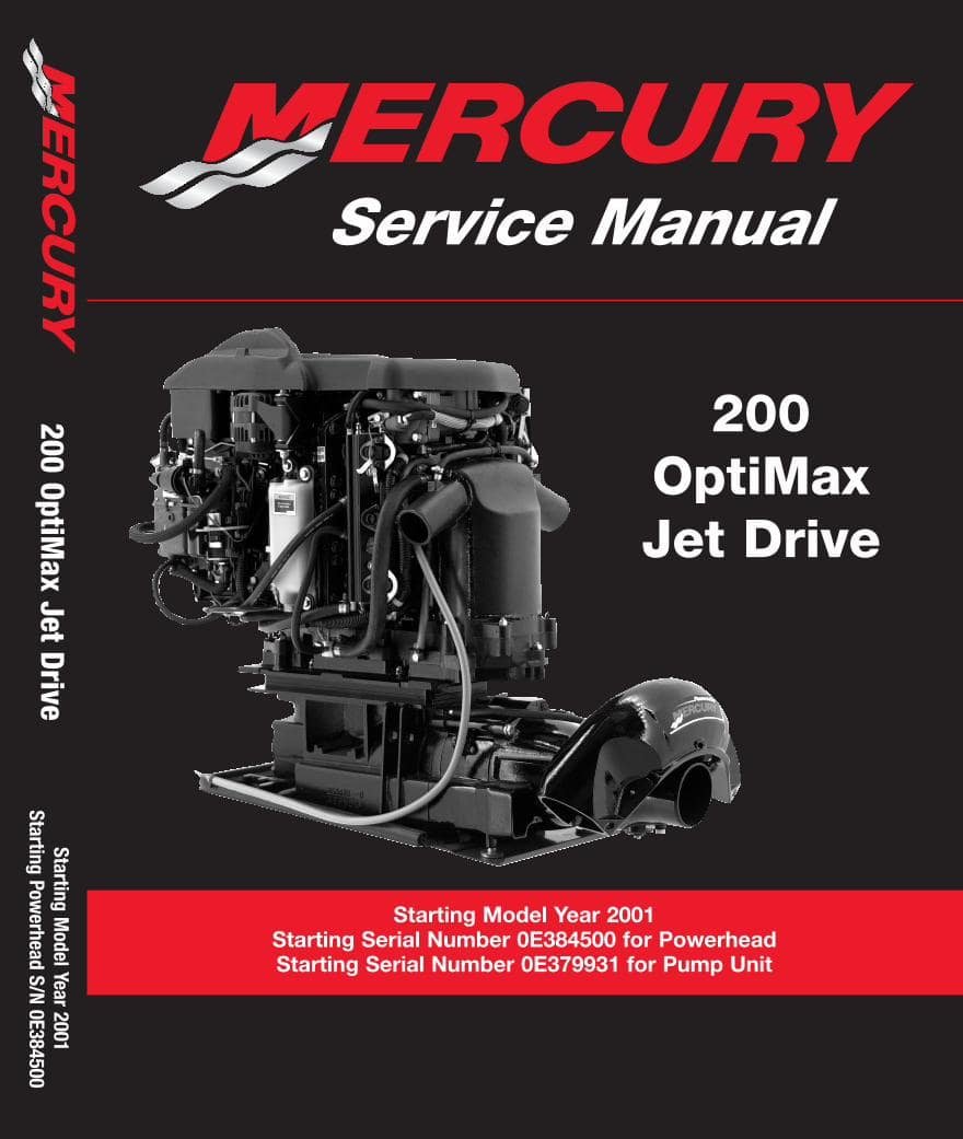 Mercury Mariner 200hp Optimax Jet Drive Service Manual